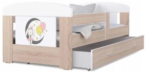 Dětská postel 180 x 80 cm FILIP BOROVICE vzor KRÁLIČEK Rozměry postele: 180x80 cm