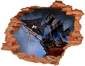 Wallmuralia Foto fotografie díra na zeď Pirácká loď 90x70 cm