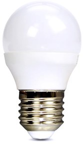 SOLIGHT LED žárovka miniglobe matná P45 6W, E27, 3000K, 510lm