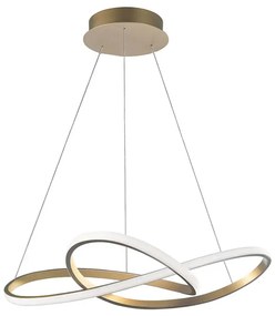 LED lustr Fusion 72 zlaté