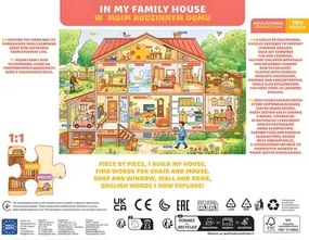 TREFL Puzzle Treflíci: V mém rodinném domě / 104 dílků / 60 × 40 cm