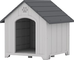 PawHut Psí bouda 66 × 55 × 65 cm, šedá D02-266V03LG