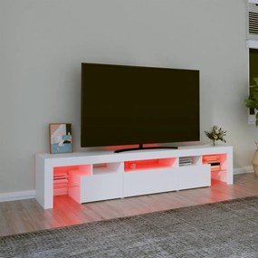 TV skříňka s LED osvětlením bílá 200x36,5x40 cm 3152810