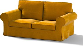 Potah na pohovku IKEA Ektorp 2-místná rozkládací NOVÝ MODEL 2012 barva žlutá látka lesklé, sametová