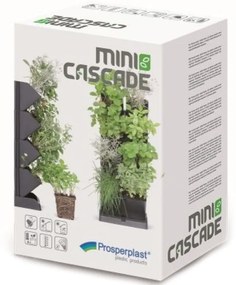 PROSPERPLAST Vertikální květináče s nůžkami - MINI CASCADE Barva: bílá