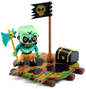 Arty Toys - pirát Skull s vorem a truhlou