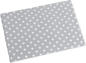 Bellatex Polštářek pro kojence do postýlky Šedá,Bílá 42x32 cm, (tenký)