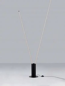 LED černá stojací lampa Kimolia
