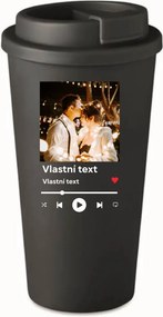 Personalizovaný cestovní termohrnek s motivem přehrávače