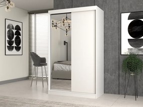 Šatní skříň IGA 120 se zrcadlem bílá