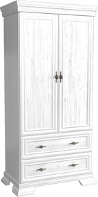 KORA a | šatní skříň KS1 se zásuvkami a šatní tyčí | 88 cm | andersen