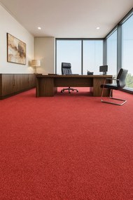 Tapibel, Metrážový koberec Cobalt SDN 64080 - AB červený, zátěžový, na míru, šíře 4m, červená, ab (mřížka), chodba / předsíň