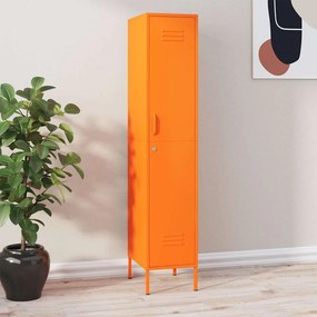 Uzamykatelná skříň oranžová 35 x 46 x 180 cm ocel 336255
