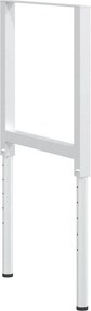 Nastavitelné rámy pracovního stolu 2 ks kov 55 x (69–95,5) cm 147932
