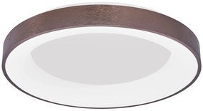 Hnědé stropní LED světlo Nova Luce Rando Thin 60 cm