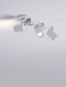 Minimalistické bodové svítidlo Esto 3 Bílá