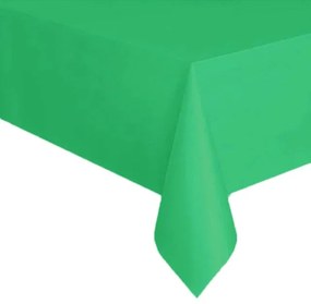 Jednorázový plastový jednobarevný ubrus 137x183 cm (matný) Barva: zelená C