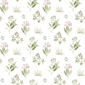 Bílá vliesová tapeta na zeď s květinovým vzorem, 84012, Blooming Garden, Cristiana Masi by Parato