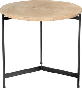 XXXLutz KONFERENČNÍ STOLEK, černá, barvy dubu, dřevo, kov, kompozitní dřevo, 50/50/46,5 cm Waldwelt - Konferenční stolky - 001739008502