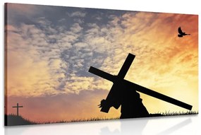 Obraz kříž na ramenou - 120x80 cm
