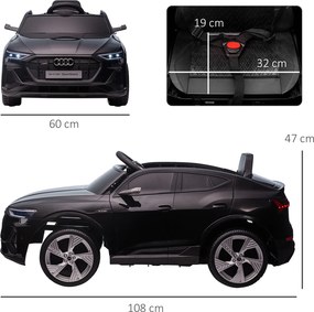 HOMCOM dětské elektrické autíčko Elektrické autíčko s dálkovým ovládáním, bezpečnostním pásem, hudbou (MP3/USB/TF), pro děti od 3 do 5 let | Aosom