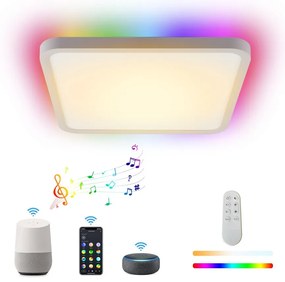 Immax NEO LITE TUDO Smart stropní svítidlo RGB podsvícení 40cm, 50W Tuya WiFi Beacon bílá