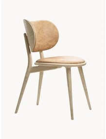 Kožená židle's dřevěnými nohami Rocker, ručně vyrobená