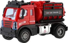 TEDDIES Hasičské auto s cisternou / na zpětné natažení / 12 cm