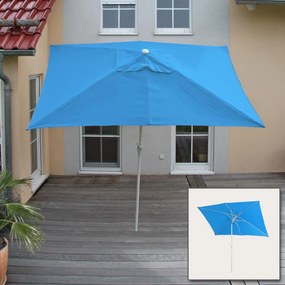 Slunečník N23 2x3m polyester/hliník - modrá