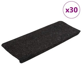 Samolepicí rohože na schody 30 ks Antracit 65x24,5x3,5 cm 3365903