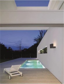 NV 9160101 Venkovní nástěnné svítidlo BRIN antracitový hliník čiré sklo LED 10W 3000K 200-240V 101st. IP65 - NOVA LUCE
