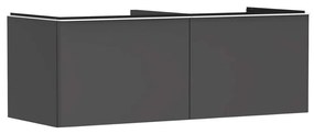 Hansgrohe Xelu Q - Umyvadlová skříňka, 50x136x55 cm, 2 zásuvky, matná šedá/matná bílá 54067700
