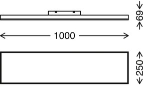 Brilo - LED Stmívatelné stropní svítidlo STARRY SKY LED/24W/230V 3000-6500K + DO