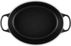 Le Creuset Signature Oválný hrnec s poklicí 35 cm černá