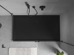 Mexen Flow Slim, obdélníková sprchová vanička 140 x 100 cm, černá matná, 46R701014
