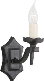 Elstead Rectory RY1B-BLACK kovaná nástěnná lampa 1xE14 černá