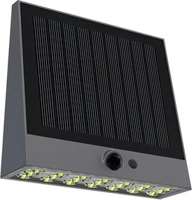 Viking - LED Stm. solární nástěnné svítidlo se senzorem LED/2W/3,7V IP54 4000K