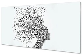 akrylový obraz poznámky hlavy 120x60 cm