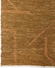 Hořčicový dlouhý bavlněný koberec / běhoun Woven - 70*200cm