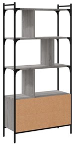 Petromila Knihovna s dvířky šedá sonoma 76,5x30x154,5 cm kompozitní dřevo