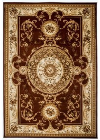 Kusový koberec klasický vzor 3 hnědý 200x300cm