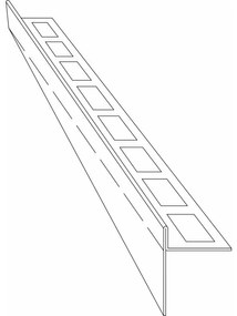 BESCO Spádová lišta NEO - zlatá Barva - Zlatá, Materiál - Nerez, Rozměr A - 150 cm, Varianta - Levá - ZLLSN150LZL