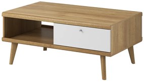 Konferenční stolek PRIMO PL107 - dub riviera + bílý