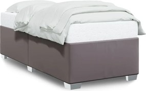 Rám postele šedý 80 x 200 cm umělá kůže 3284534