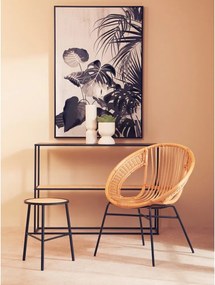 Černá/v přírodní barvě ratanová stolička Depok – Premier Housewares