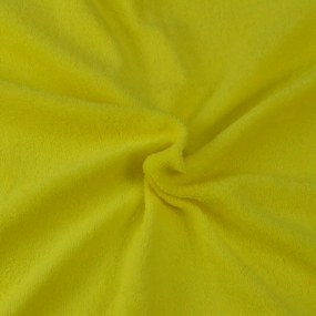 BROTEX Froté prostěradlo citron Rozměr: 100 x 200 cm