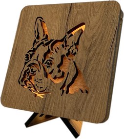 Li-Go "Buldoček" lampa 19x19 cm provedení povrchu: bříza
