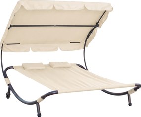 Relaxační lehátko pro 2 osoby Craftfield Bahama, béžová
