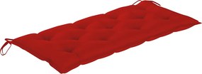 Zahradní lavice s poduškou 120 cm bambus 3063897