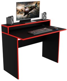 Počítačový herní stůl ADEPT, 100x86x50, černá